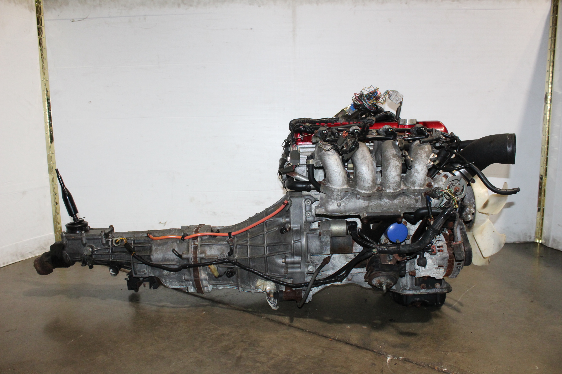 JDM NISSAN SILVIA 180SX SR20DET S13 TURBO RED TOP ENGINE 5SPEED MANUAL ...